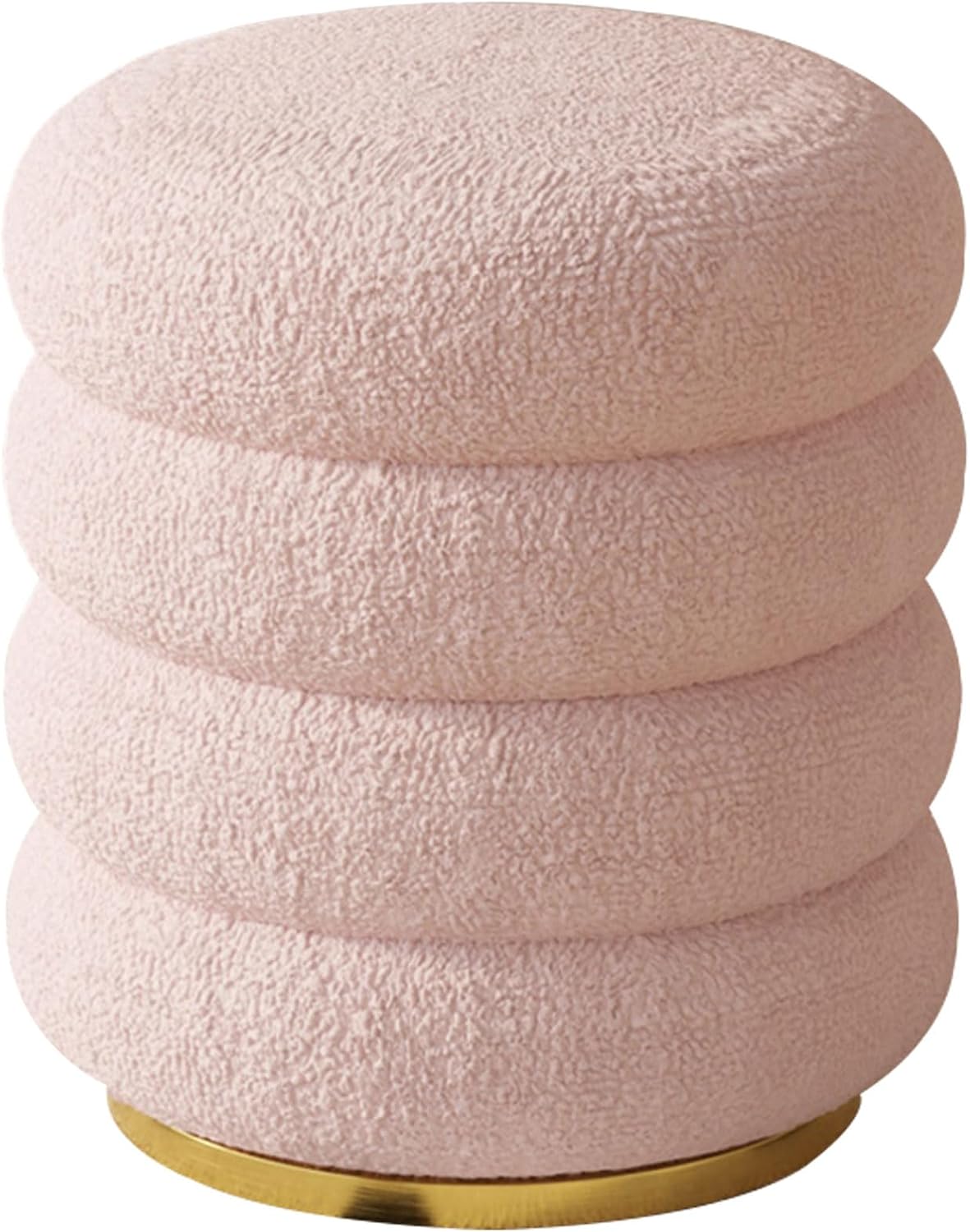 Amazon.com: Footstool Padded seat Side Table Footstool Lambswool Fabric ...