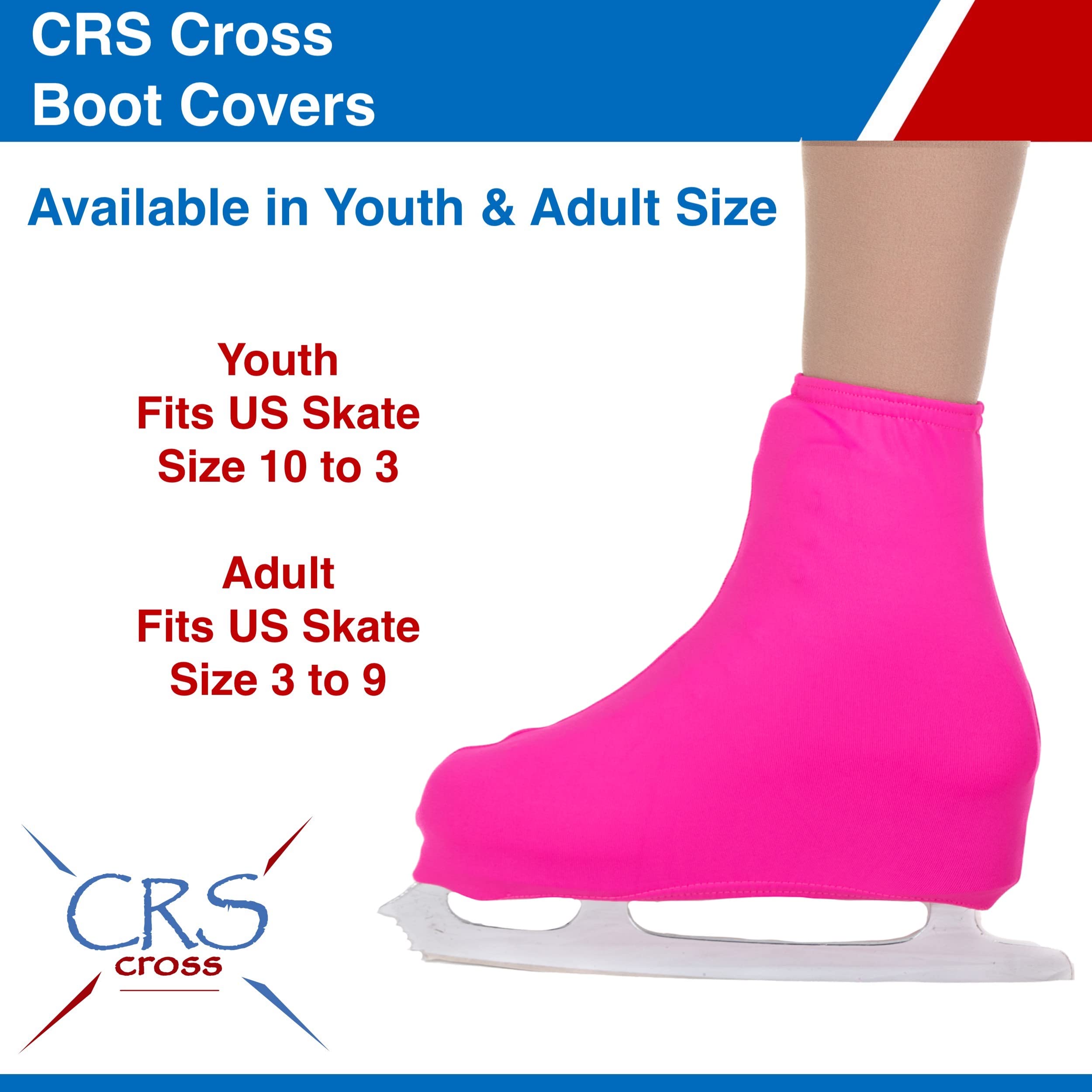Snapklik.com : CRS Cross Skating Boot Covers Lycra Ice Skate Covers ...