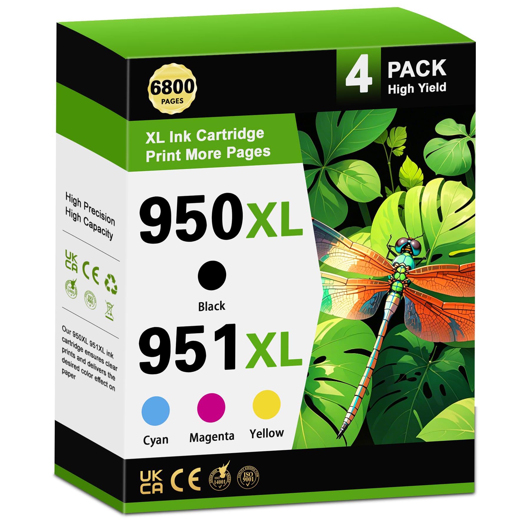 Amazon.com: 950XL / 951XL Ink Cartridges (4-Pack, BK/C/M/Y) - Lomenti ...