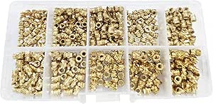 Amazon.com: Threaded Heat-Set Inserts M3 400PCS Brass Hot Melt Inset ...