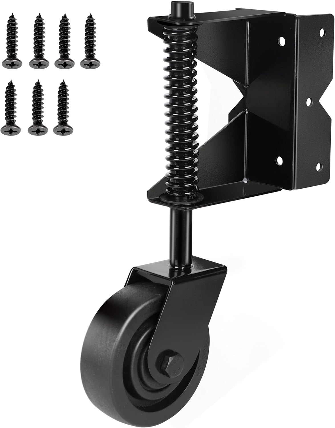 Amazon.com: Crystmetal Spring Loaded Gate Caster, Heavy Duty Gate Wheel ...