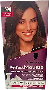 Perfect Mousse Lot de 3 colorations moussantes permanentes Marron clair ...