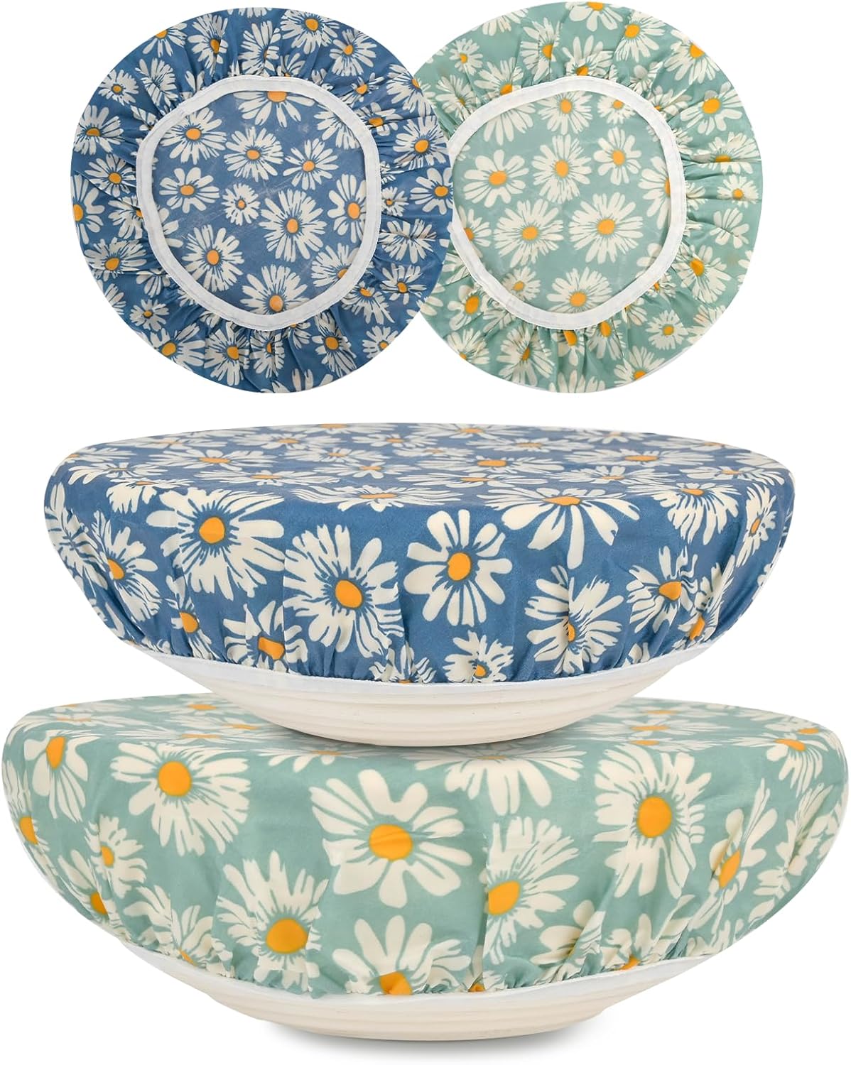 Amazon.com: BERBAM Reusable Bowl Covers for Bread Proofing（2 Large ...