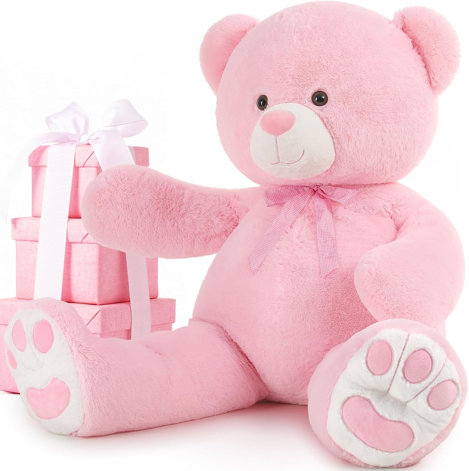 MorisMos Pink Teddy Bear Stuffed Animal 5ft Tall Thailand | Ubuy