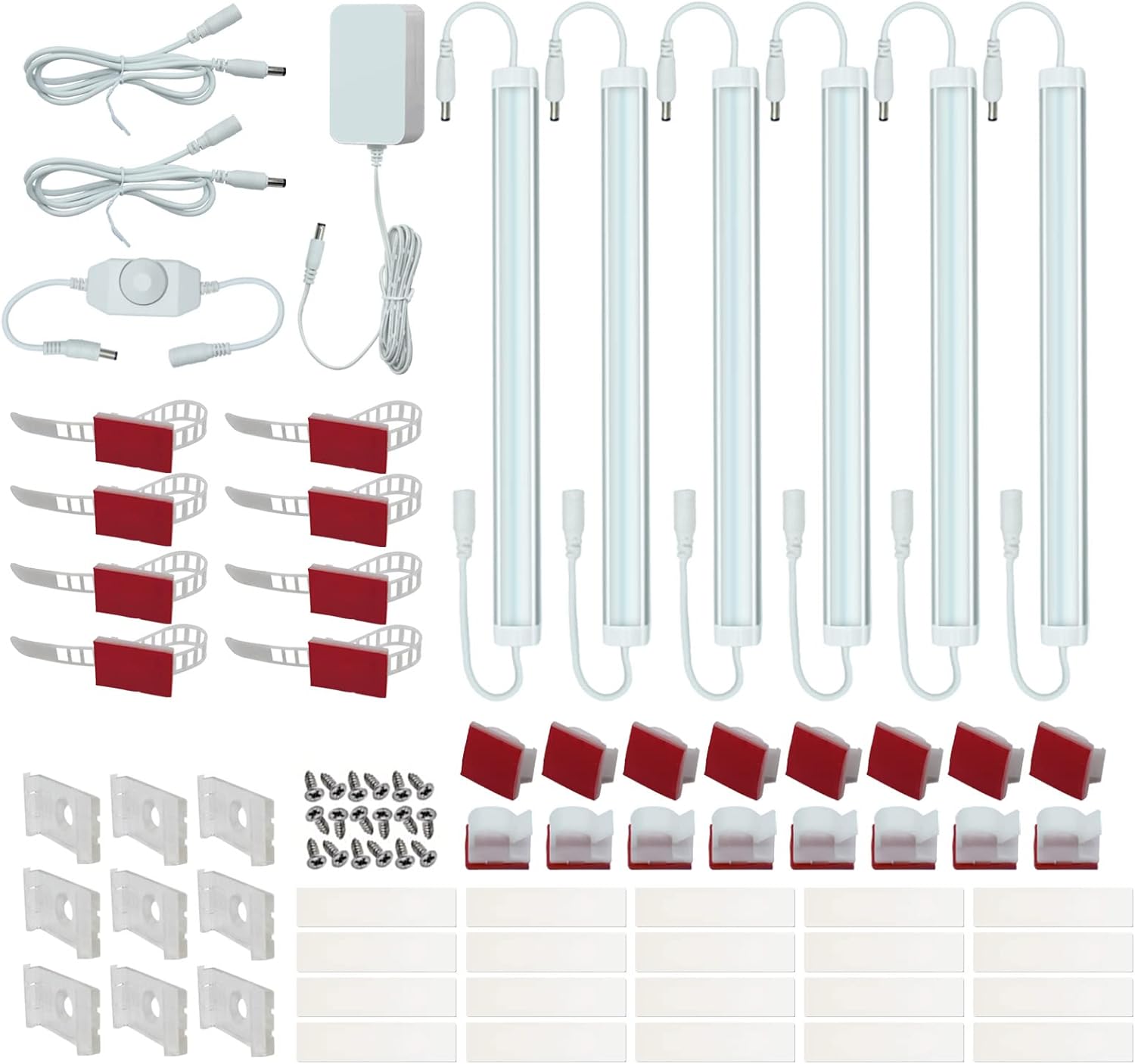 Under Cupboard Kitchen Lights Kit with Dimmer Switch, Ultra Thin ...