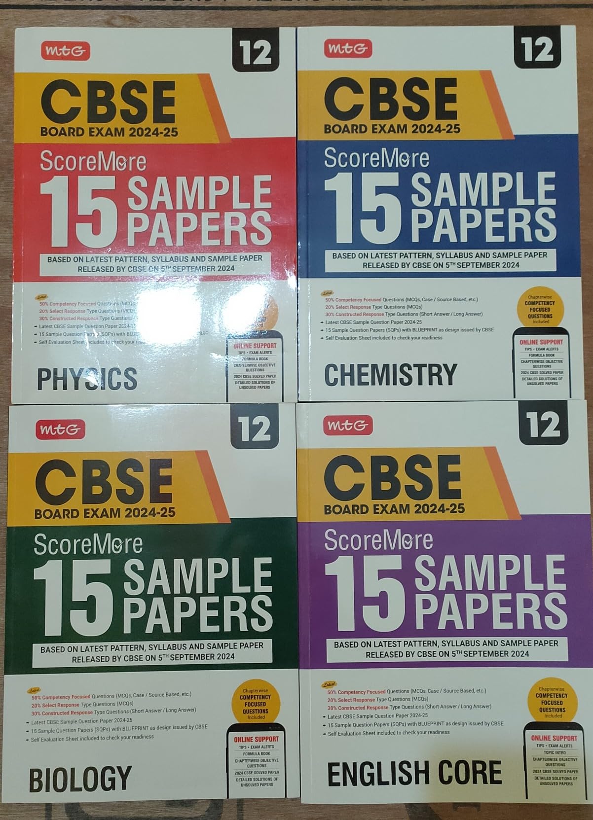 MTG CBSE Class 12 ScoreMore 15 Sample Papers Physics Chemistry Biology ...