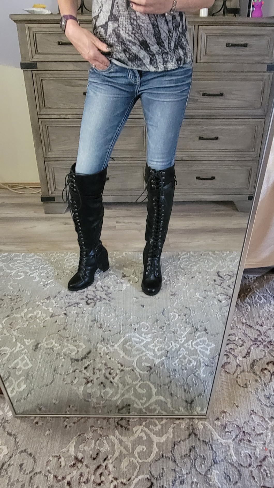 $16/mo - Finance Dream Apparel Women's Faux Leather Over The Knee Thigh ...