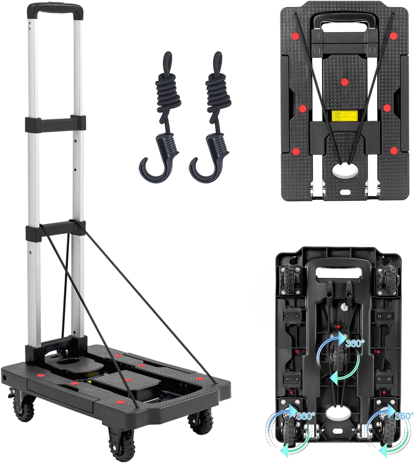 HandiMoova FPT Chariot à Plateforme Pliable Chariot à Main Compact et ...