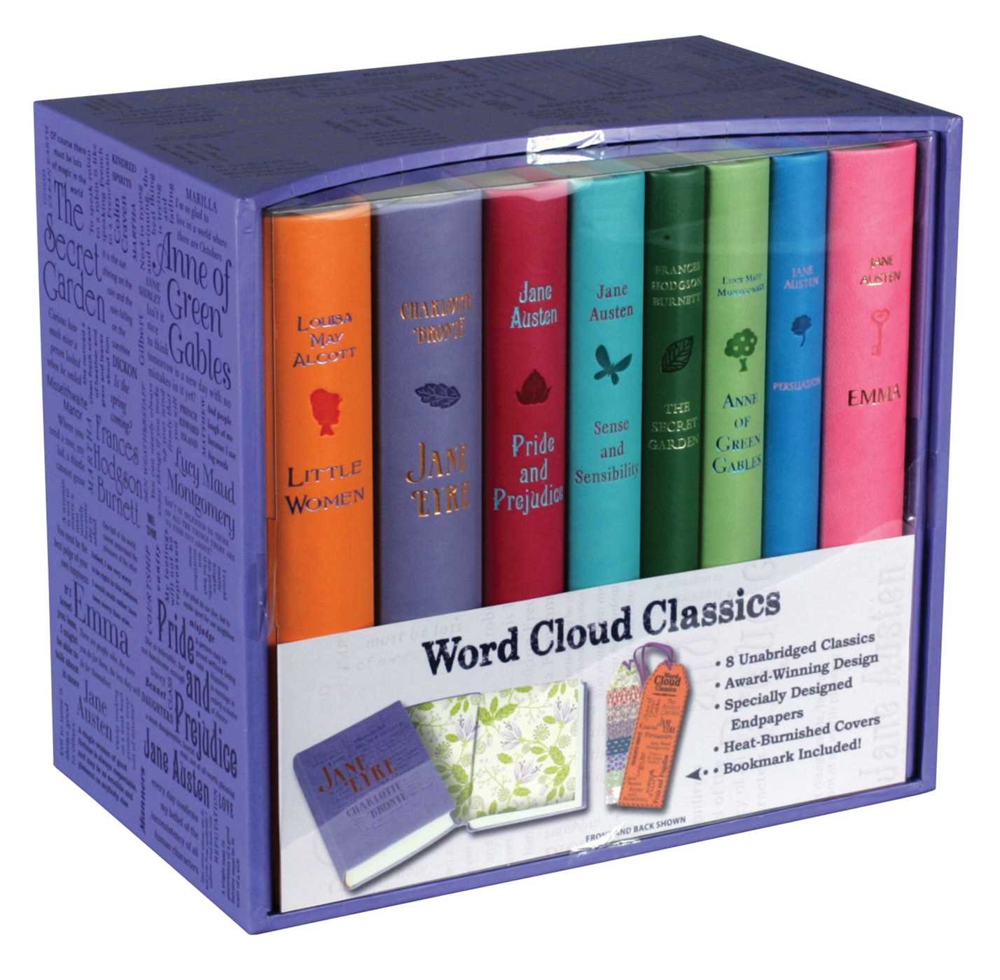Word Cloud Box Set: Lavender: Brontë, Charlotte, Alcott, Louisa May ...
