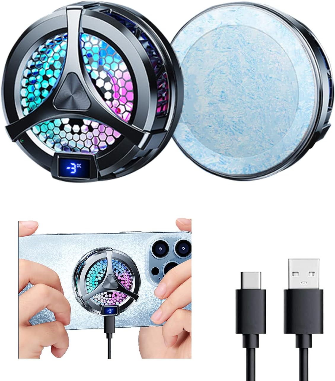 Verilux® Magnetic Mobile Cooler, Semiconductor Technology Phone Cooler ...