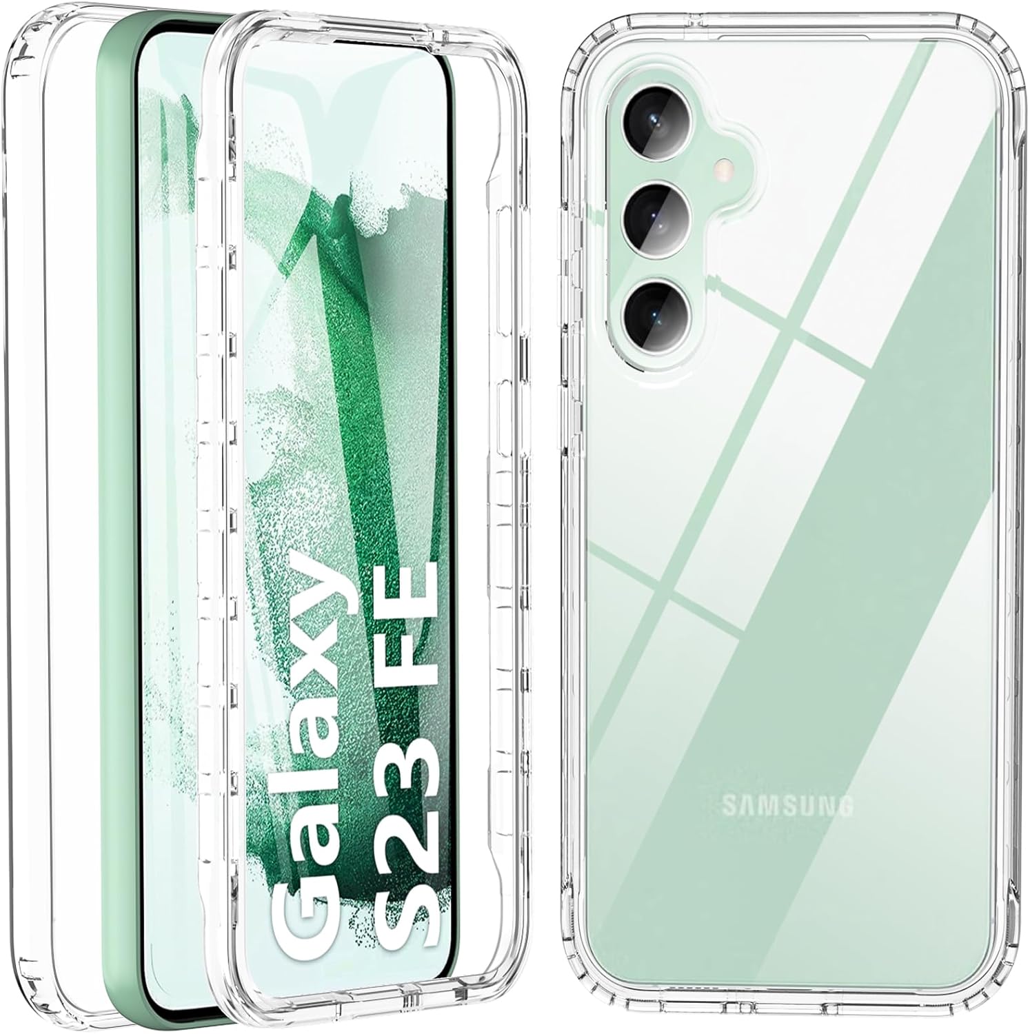 S23 FE phone case, for Samsung Galaxy S23 FE Case with Built-in Screen ...