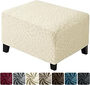 Amazon.com: ZNSAYOTX Ottoman Covers 2024 Fashion Rectangle Footrest ...