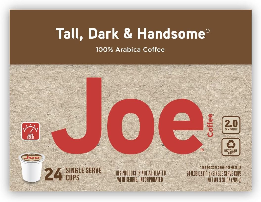 Amazon.com : JOE KNOWS COFFEE Tall Dark and Handsome Single Serve ...