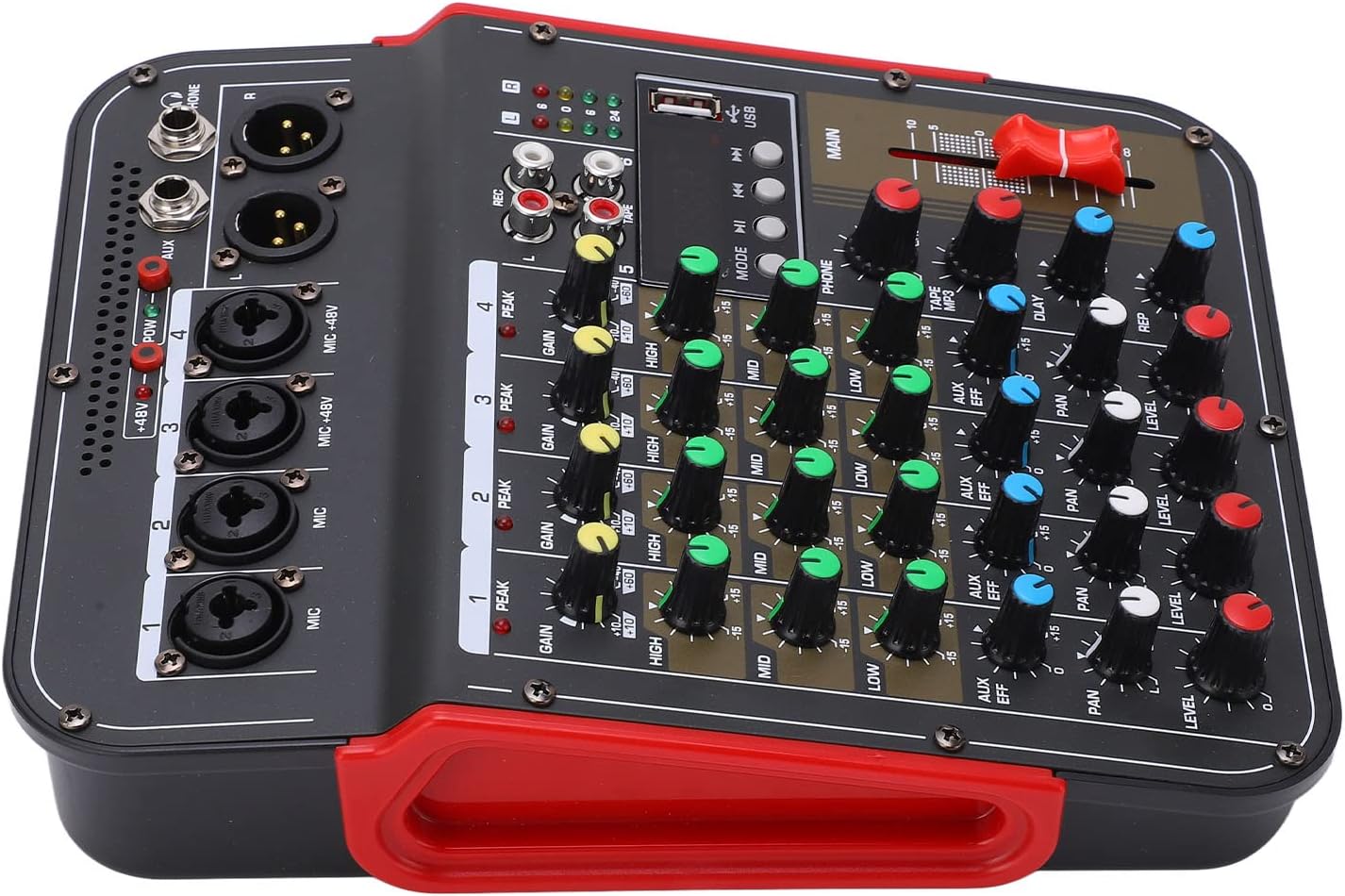 Amazon.com: Audio Mixer Controller, Mixing Console 4 Channel for DJ for ...