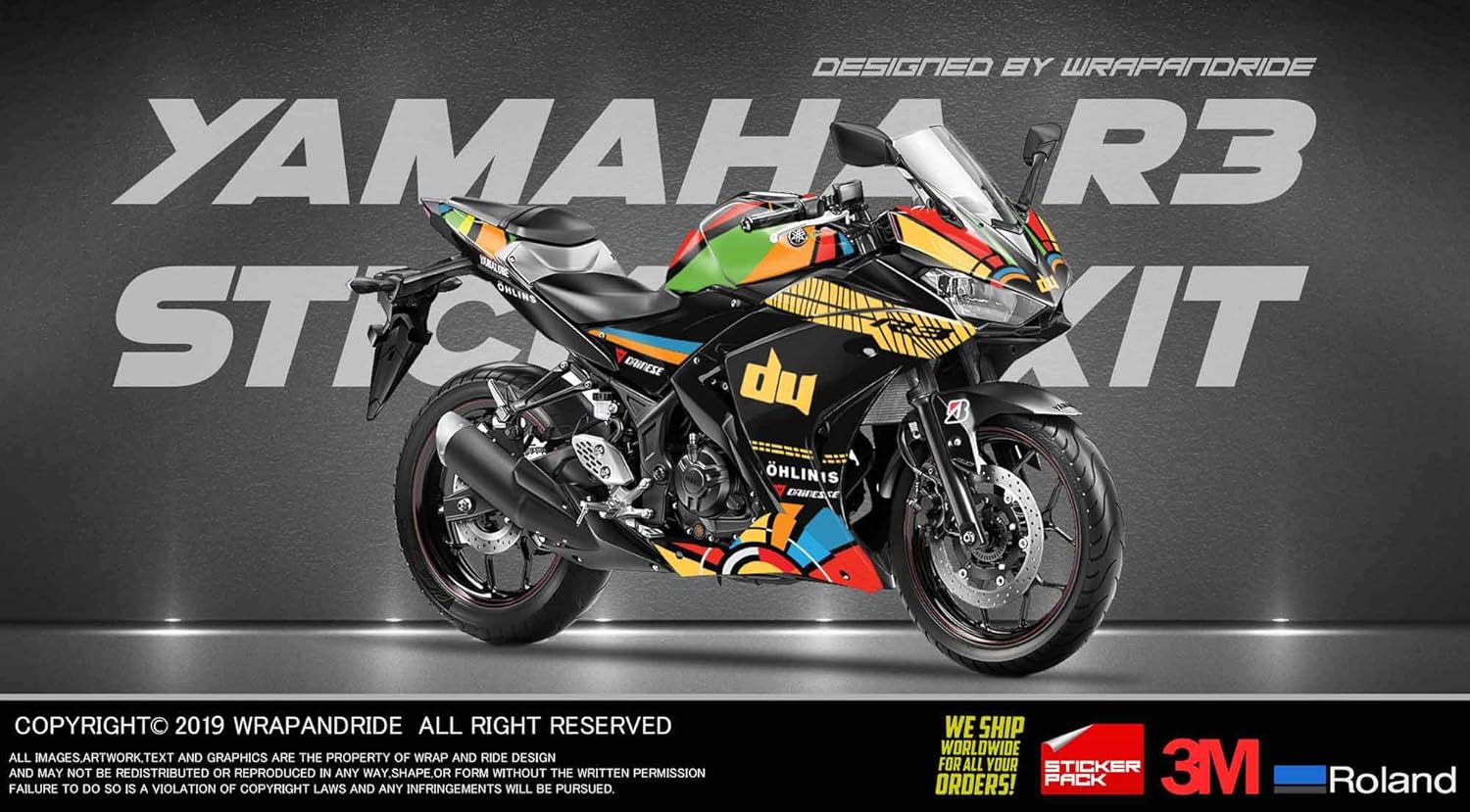 wrap and ride Yamaha R3 Decal -Sticker Gp Anniversary Edition Full Body ...