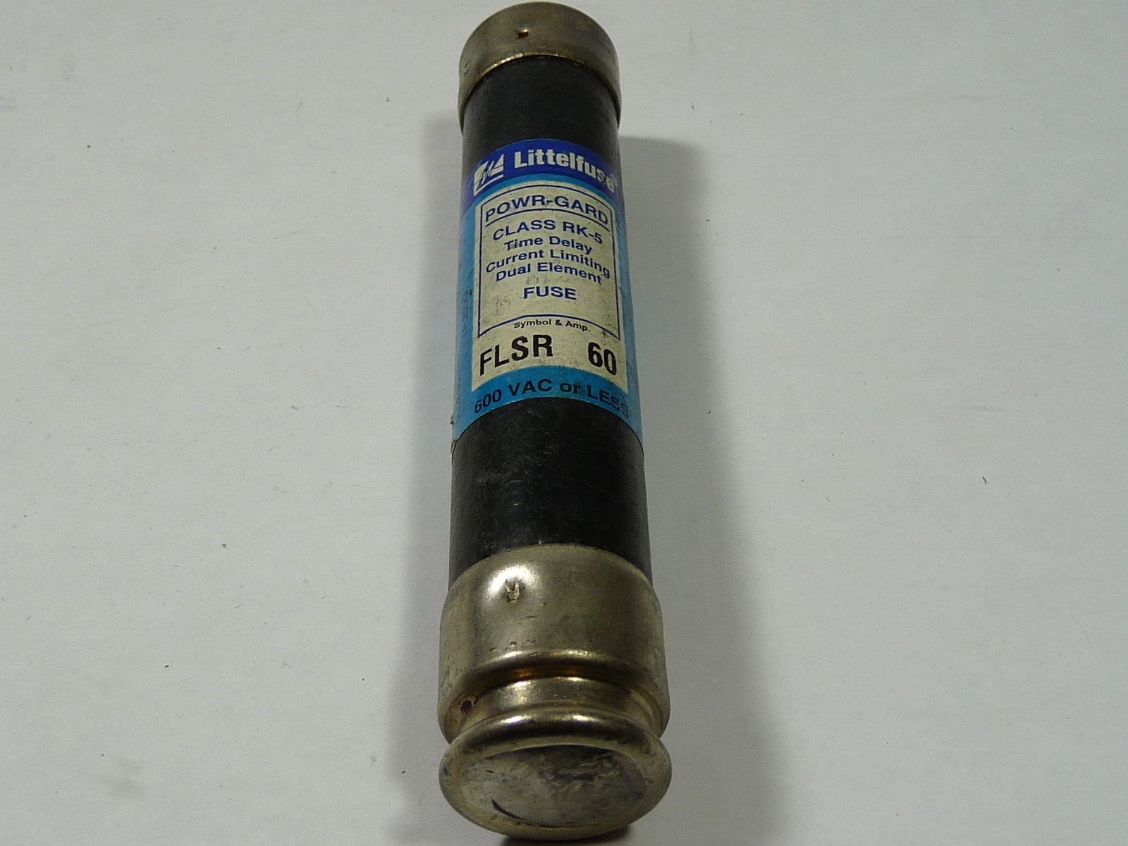 Littelfuse FLSR-60 Dual Element Time-Delay Class Rk5 Fuse, 60-Amp, 600 ...