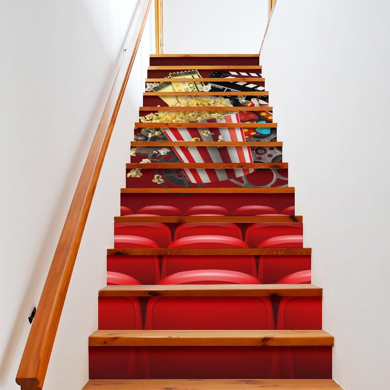 Brebasf – Calcomanías decorativas para elevador de escalera de cine ...