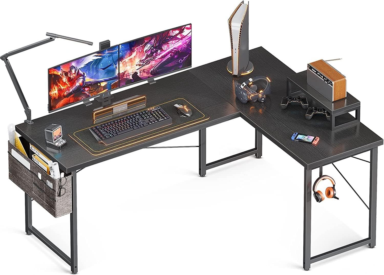 Amazon.com: L-Type Desk, Worktable, Office Desk, Computer Desk, Desk ...