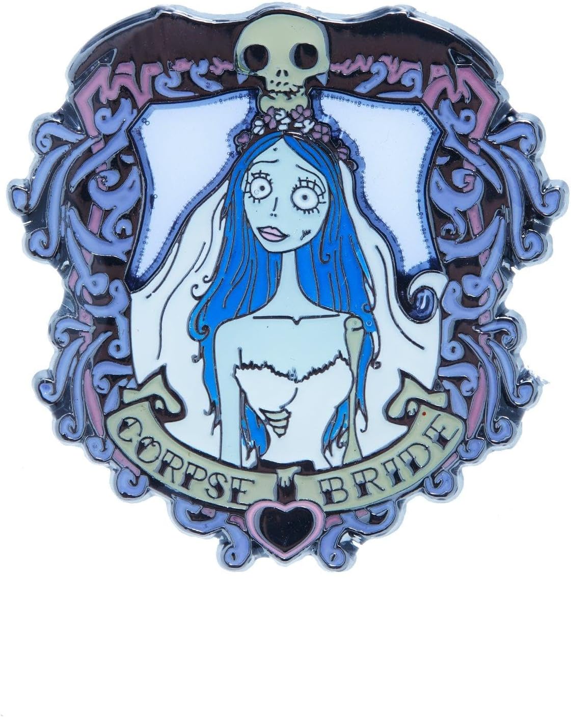 Amazon.com: Loungefly Corpse Bride Emily Translucent Enamel Pin ...