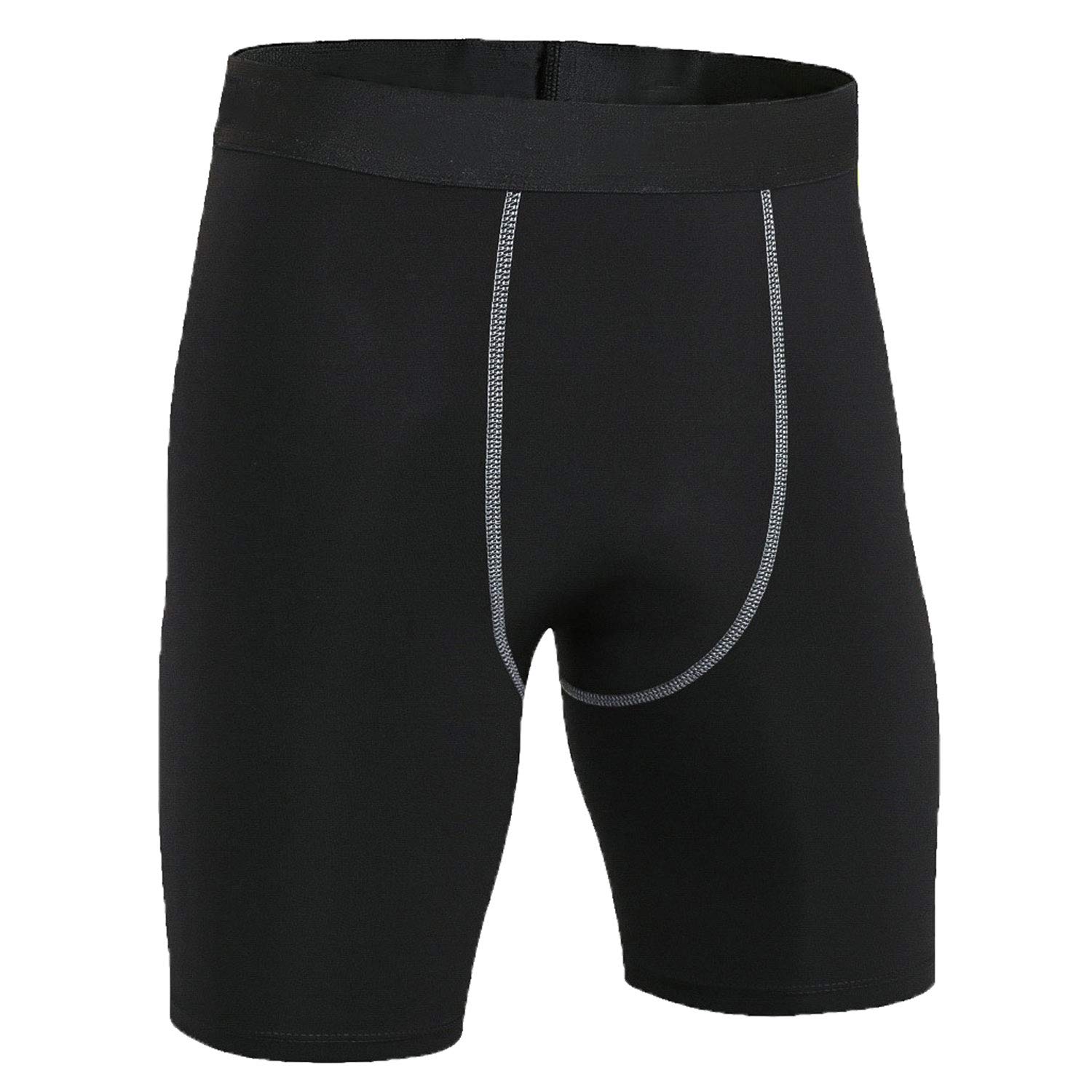 LANBAOSI Boy's Football Compression Shorts, Black, 14 : Amazon.in ...