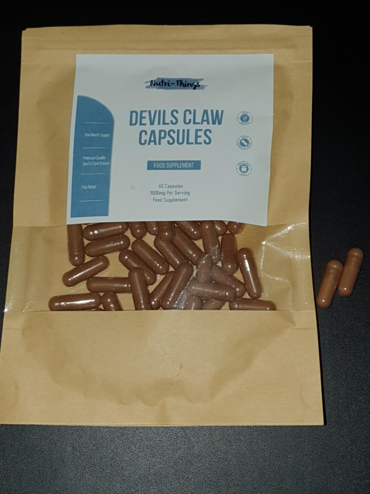 Devil’s Claw Capsules - High Potency Joint & Muscle Support, Natural Anti-Inflammatory, Vegan ...