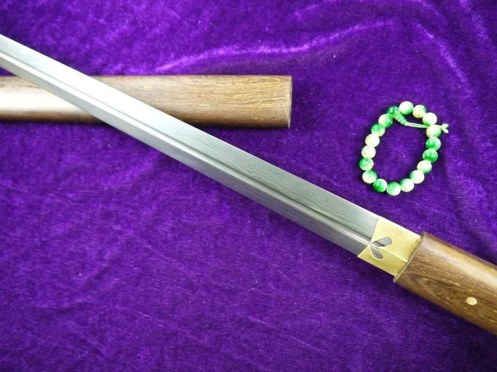 Amazon.com : Chinese Sword,Tang jian(Forged Pattern Steel Blade ...