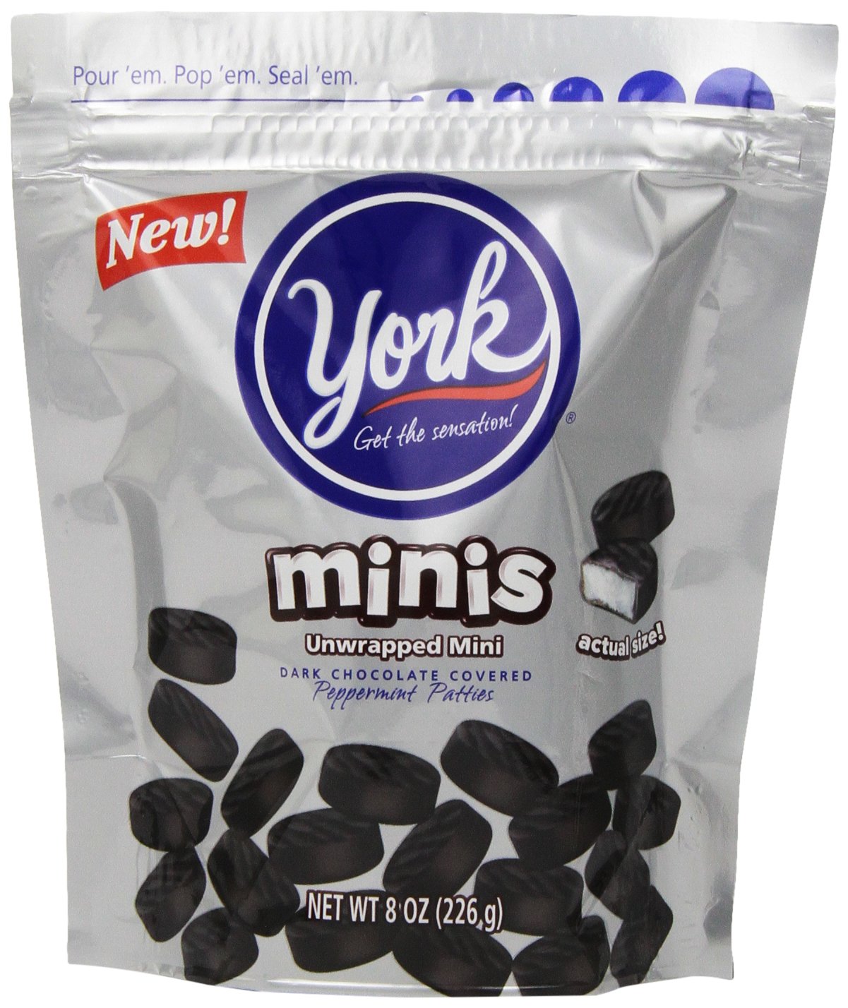 York Peppermint Patty Mini YORK YORK Dark Chocolate Snack Size