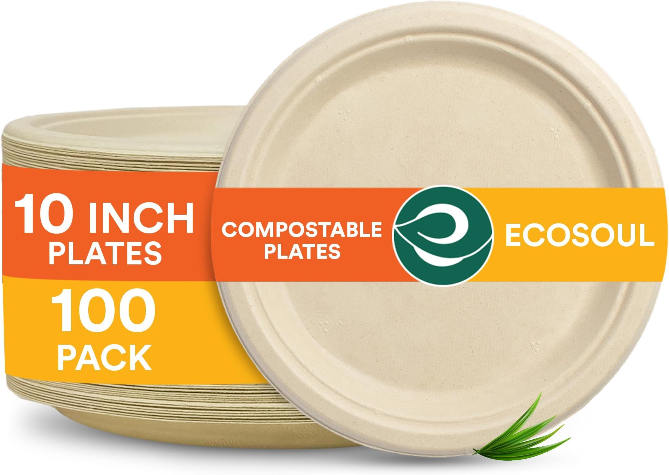 Amazon.com: Hefty EcoSave Disposable Compartment Plates, Made from ...