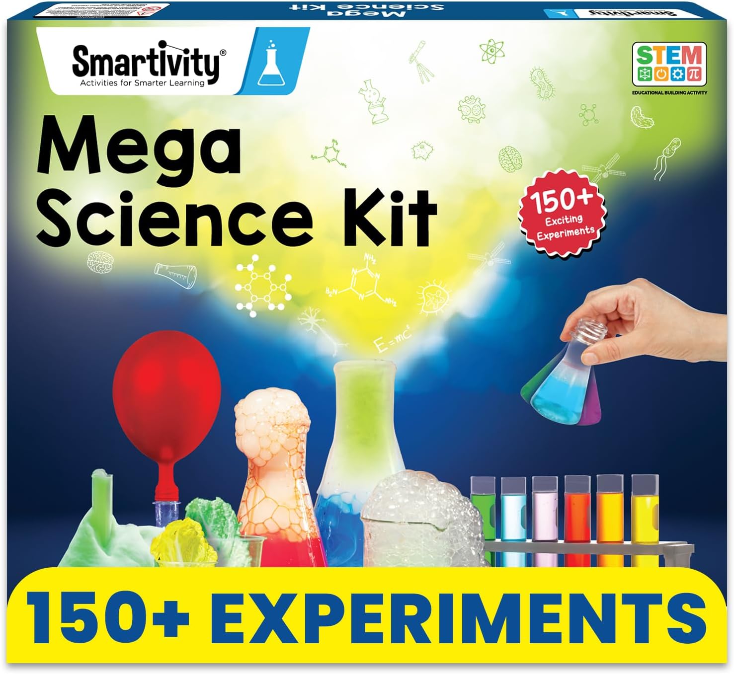 Smartivity Mega Science Kit 150+ Science Experiment Kit for for Kids 6 ...
