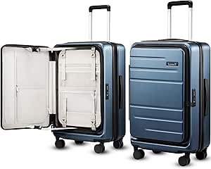 LUGGEX 26 Inch Luggage with Spinner Wheels, Expandable PC Hard Shell ...