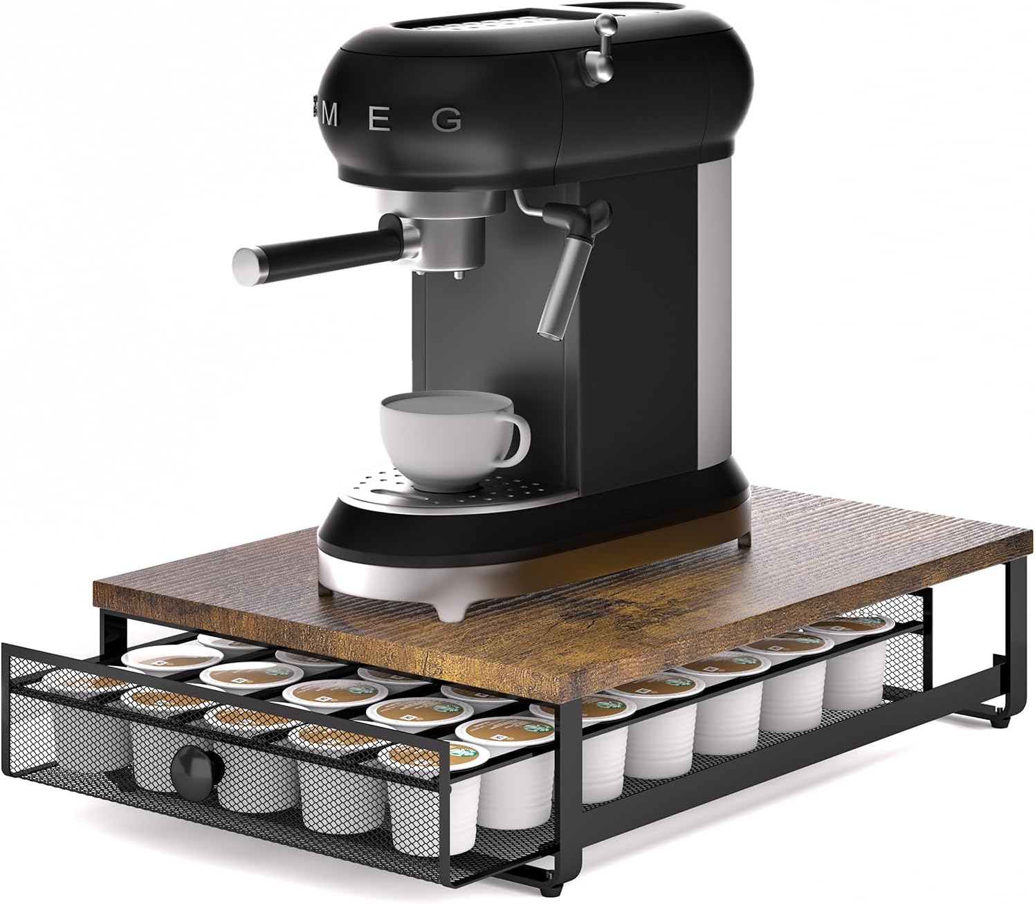 Amazon.com: K Cup Organizer, Coffee Pod Holder Drawer, Under Brewer ...