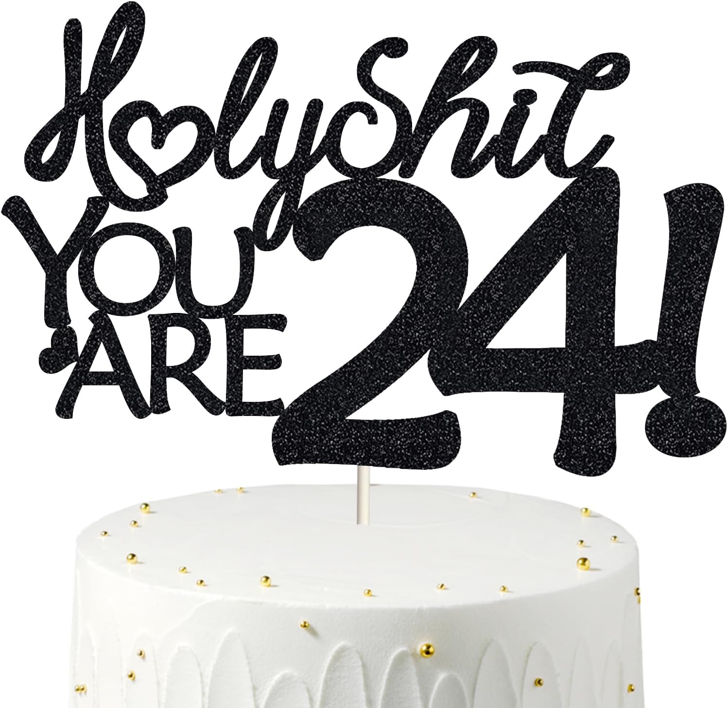 Amazon.com: Happy 24th Birthday Cake Topper 24 Birthday Cake Toppers ...