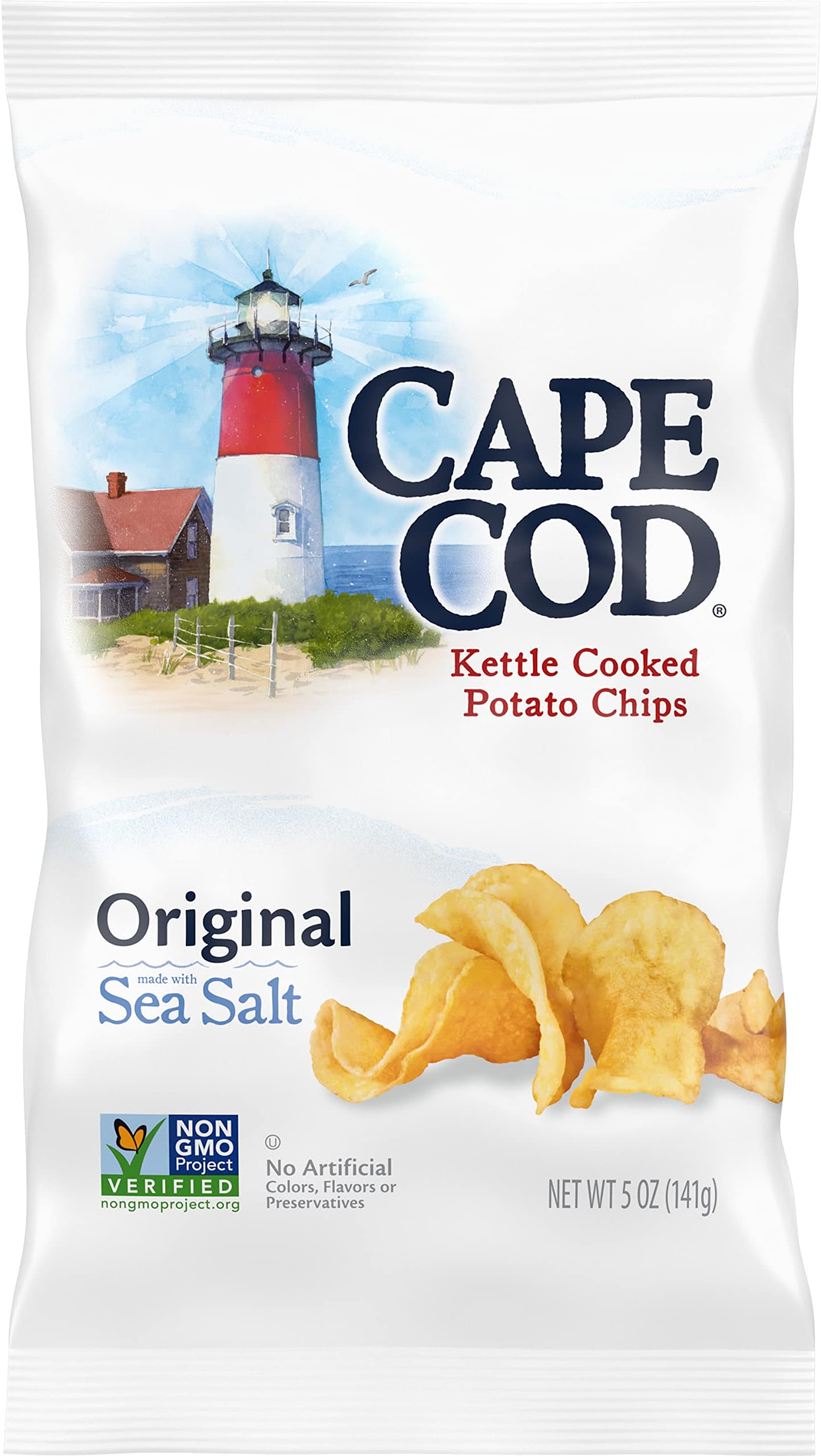 Amazon.com : Cape Cod Potato Chips, Original Kettle Cooked Chips, Snack ...
