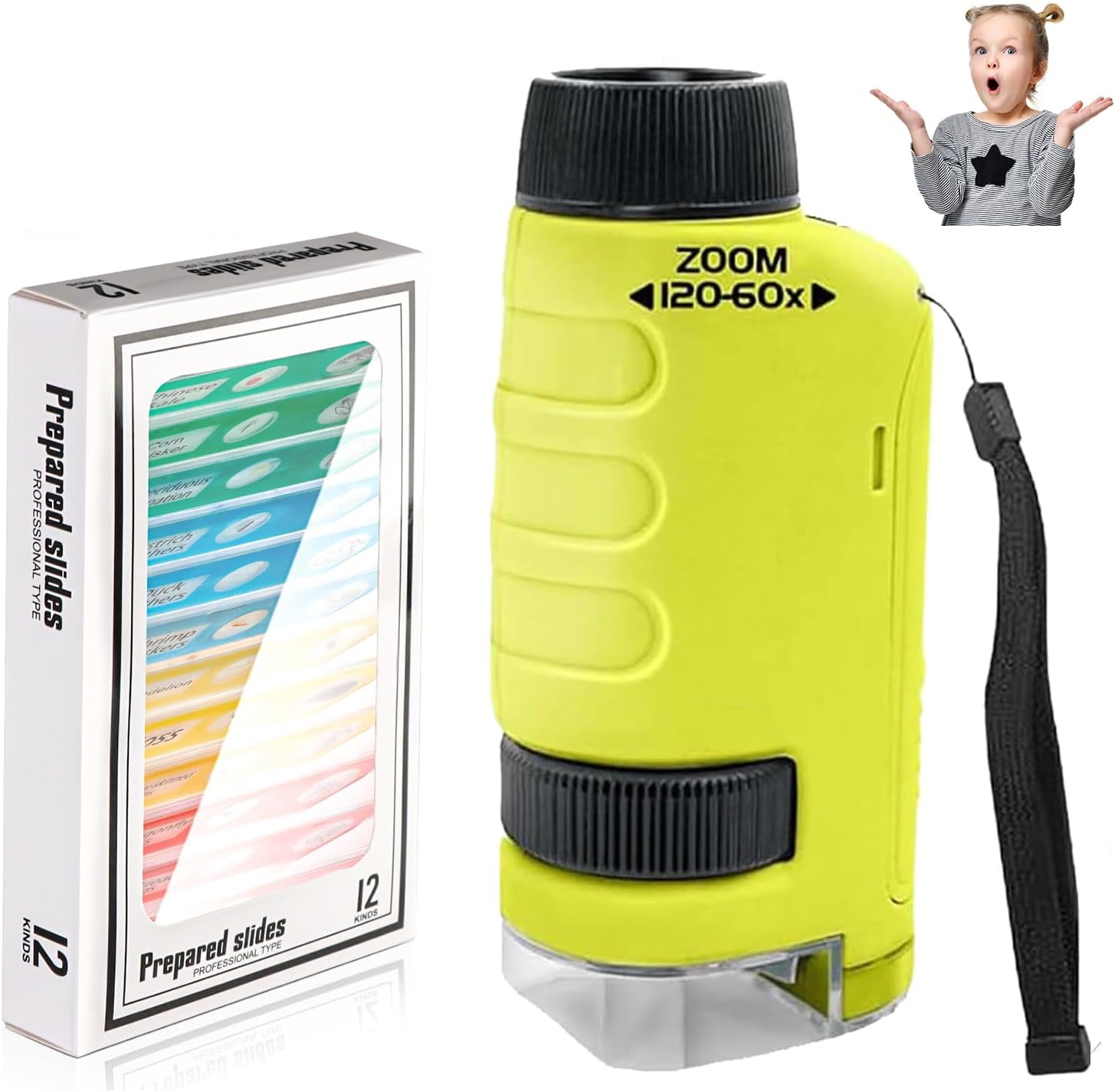 Amazon.com: 2024 Minilabsters Children's Mini Microscope, Mini Labsters ...