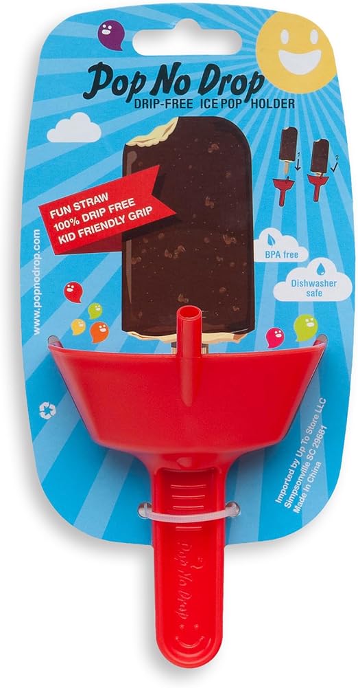 Amazon.com: THE ORIGINAL Pop No Drop Popsicle Holder - Mess-Free Frozen ...