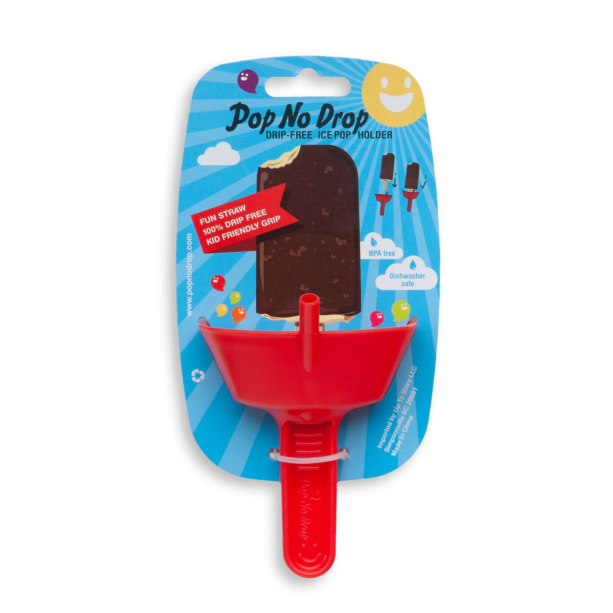 Amazon.com: THE ORIGINAL Pop No Drop Popsicle Holder - Mess-Free Frozen ...