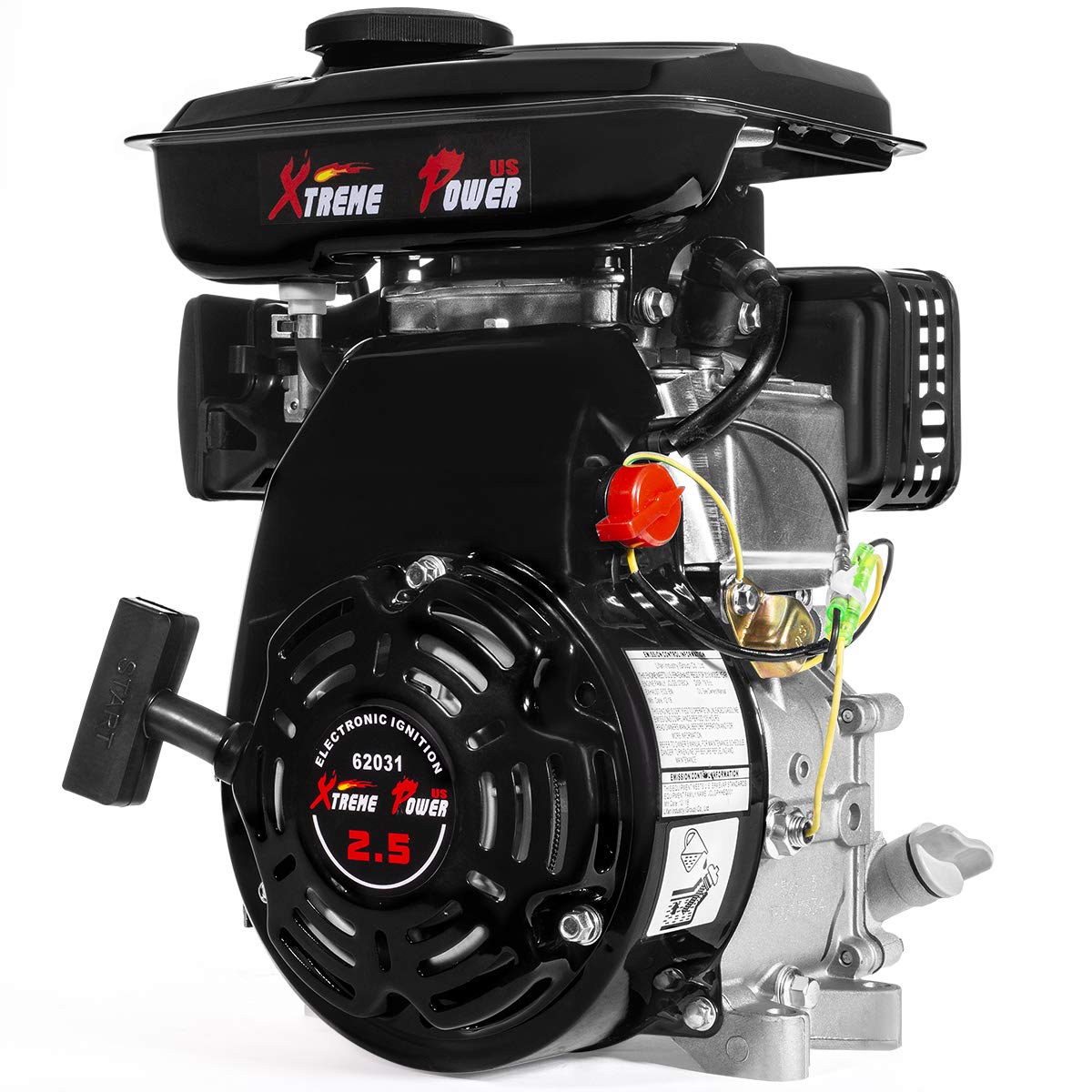 Buy XtremepowerUS 62031 2.5HP 4-Stroke OHV Horizontal Shaft (79.5cc ...