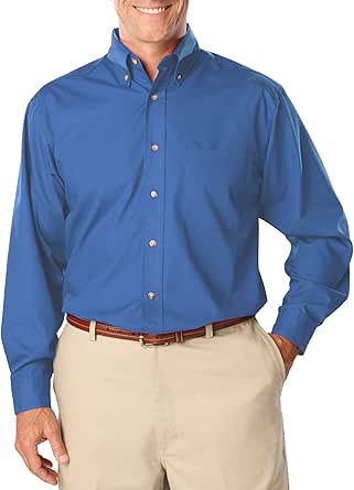 Amazon.com: Blue Generation BG7216 - Men's Long Sleeve Stain Release ...