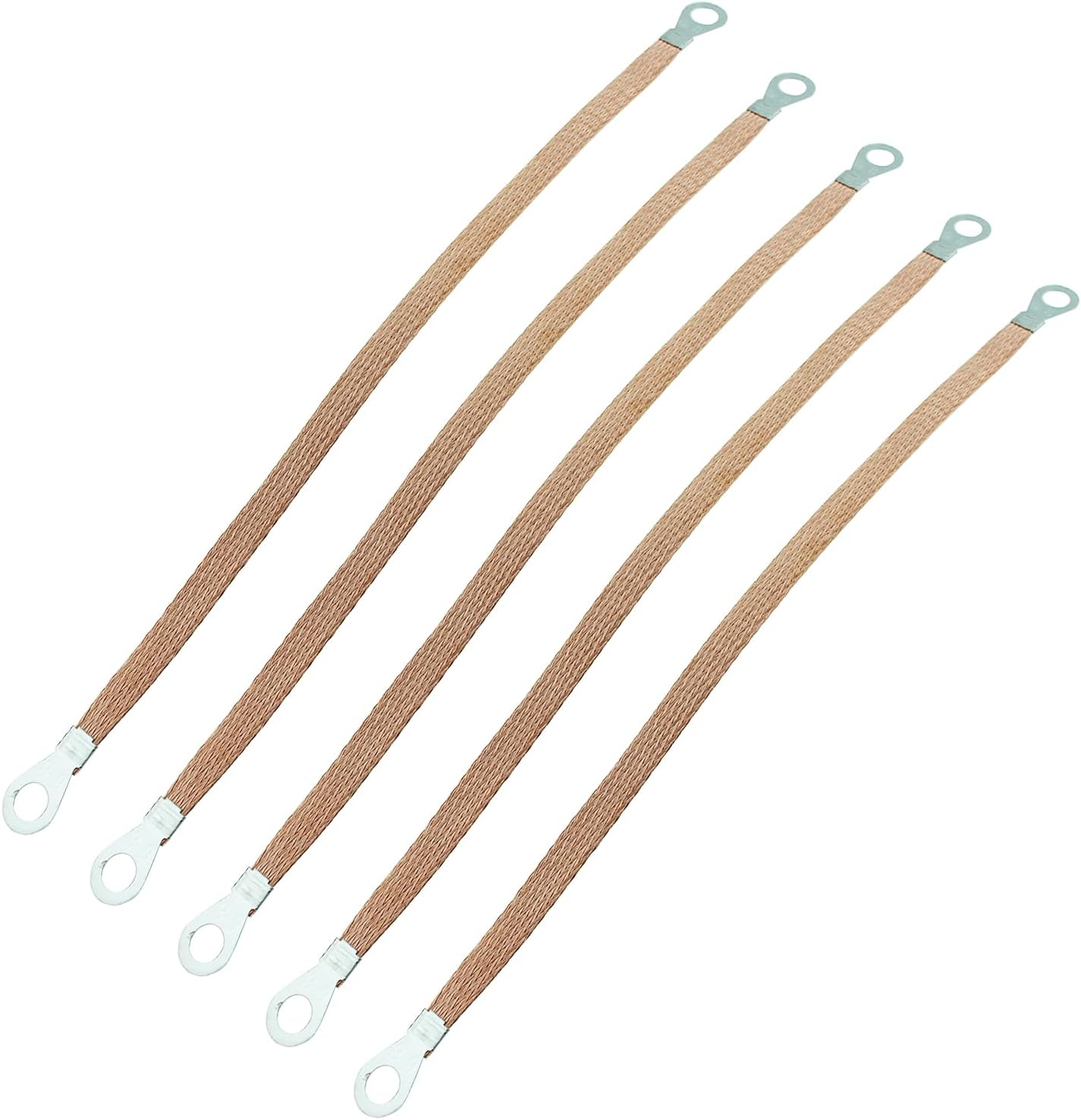 RLECS 5PCS 30cm Length All Copper Bridge Ground Wire Distribution Box ...