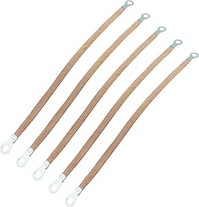 RLECS 5PCS 30cm Length All Copper Bridge Ground Wire Distribution Box ...