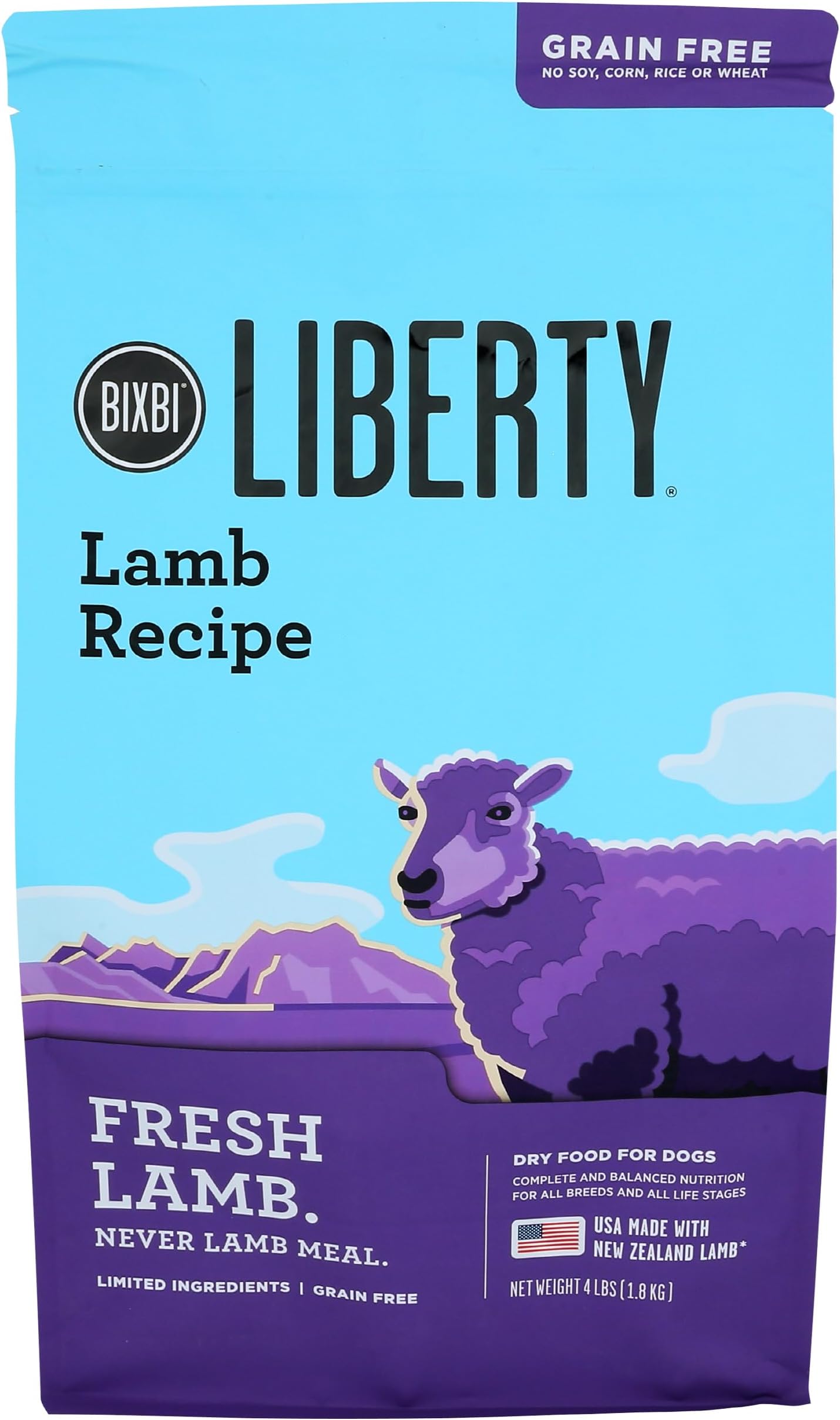 Amazon.com: Bixbi Liberty Fresh with Lamb Dog Food, 64 OZ : Pet Supplies