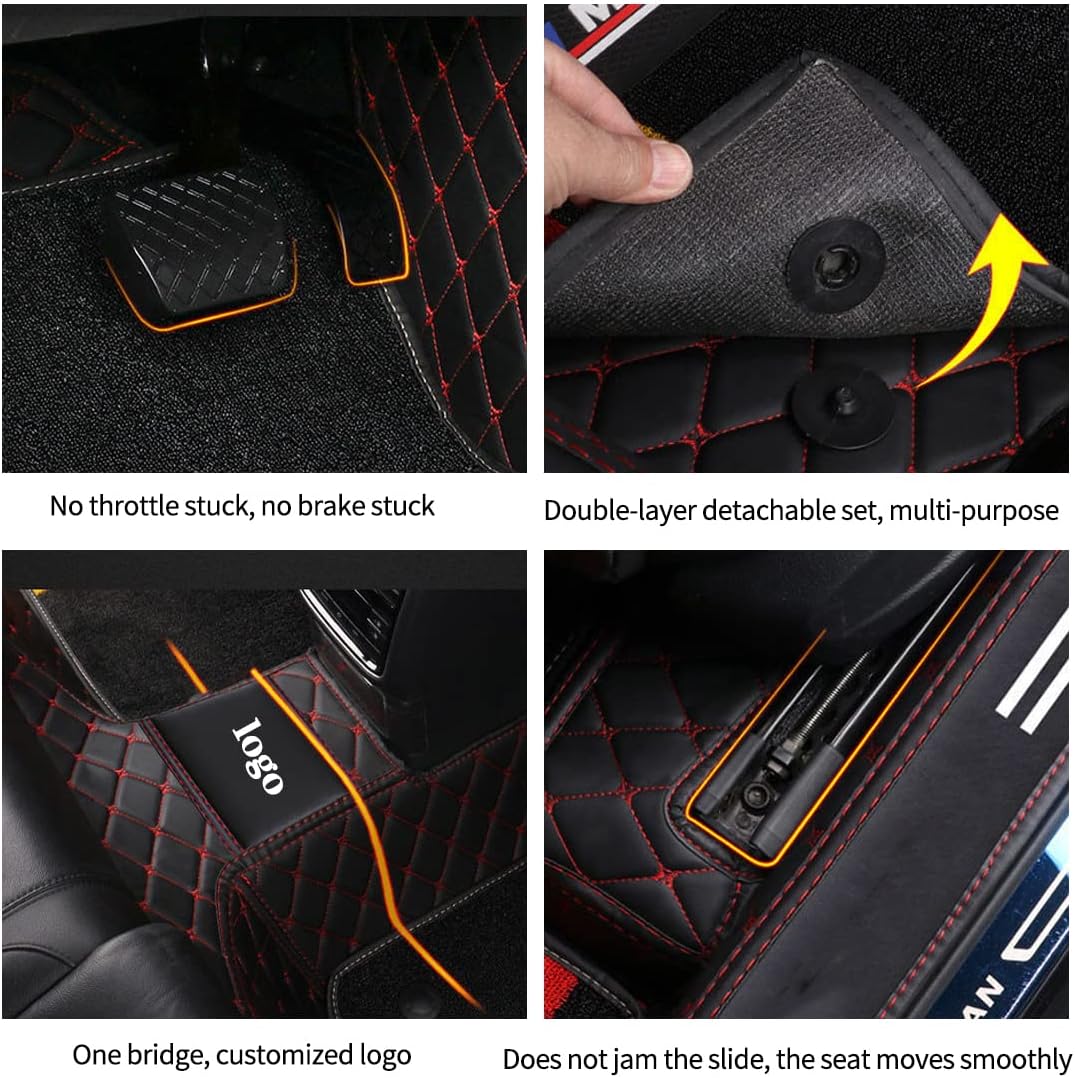 Tapetes personalizados de doble capa para automóvil, ajuste ...
