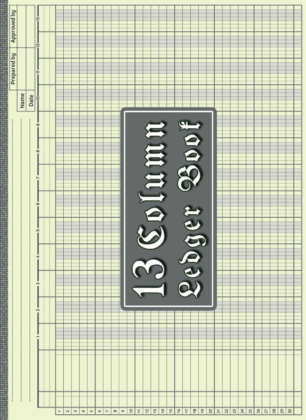 Amazon.com: 13 Column Ledger Book: 13 Column Accounting Ledger Book for ...