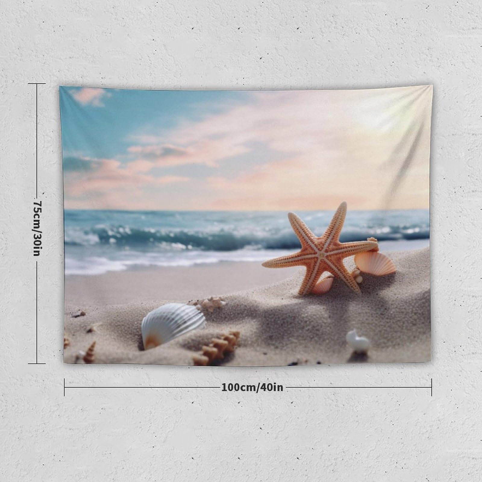Papel Pintado Con Estampado De Estrellas De Mar