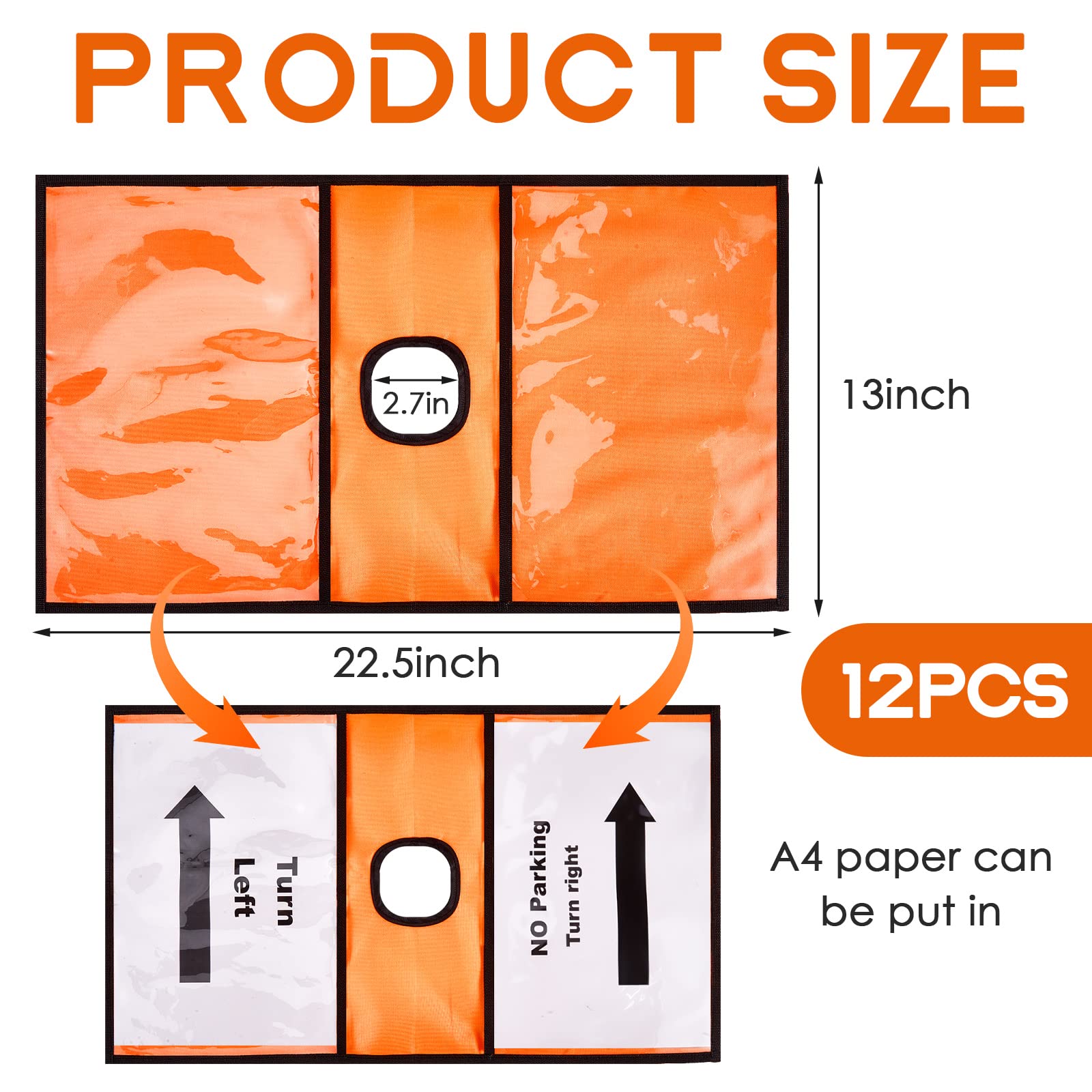 Snapklik.com : Traffic Cone Sleeve Safety Traffic Signs Orange Caution ...