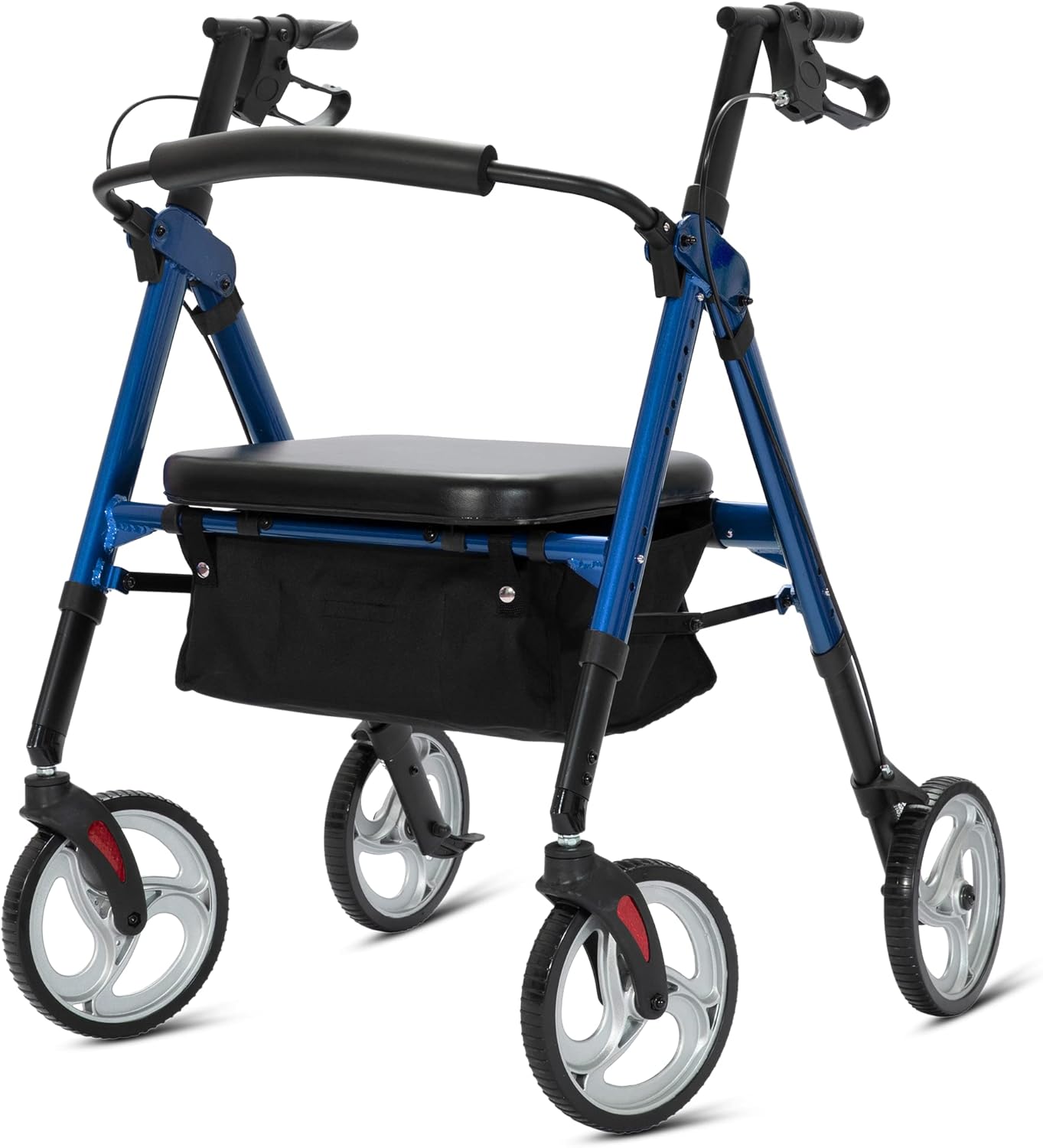 Amazon.com: ELENKER Heavy Duty Rollator Walker with Extra Wide Seat and ...