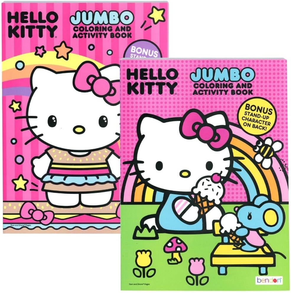 Amazon.com: Bendon Hello Kitty and Friends Advanced Coloring Book ...