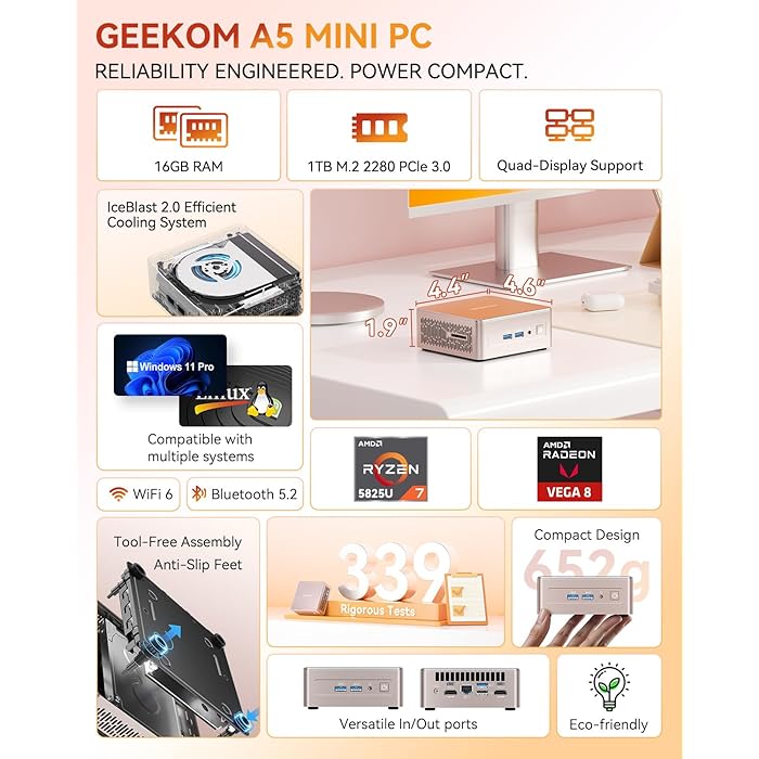 Snapklik.com : GEEKOM A5 Mini PC