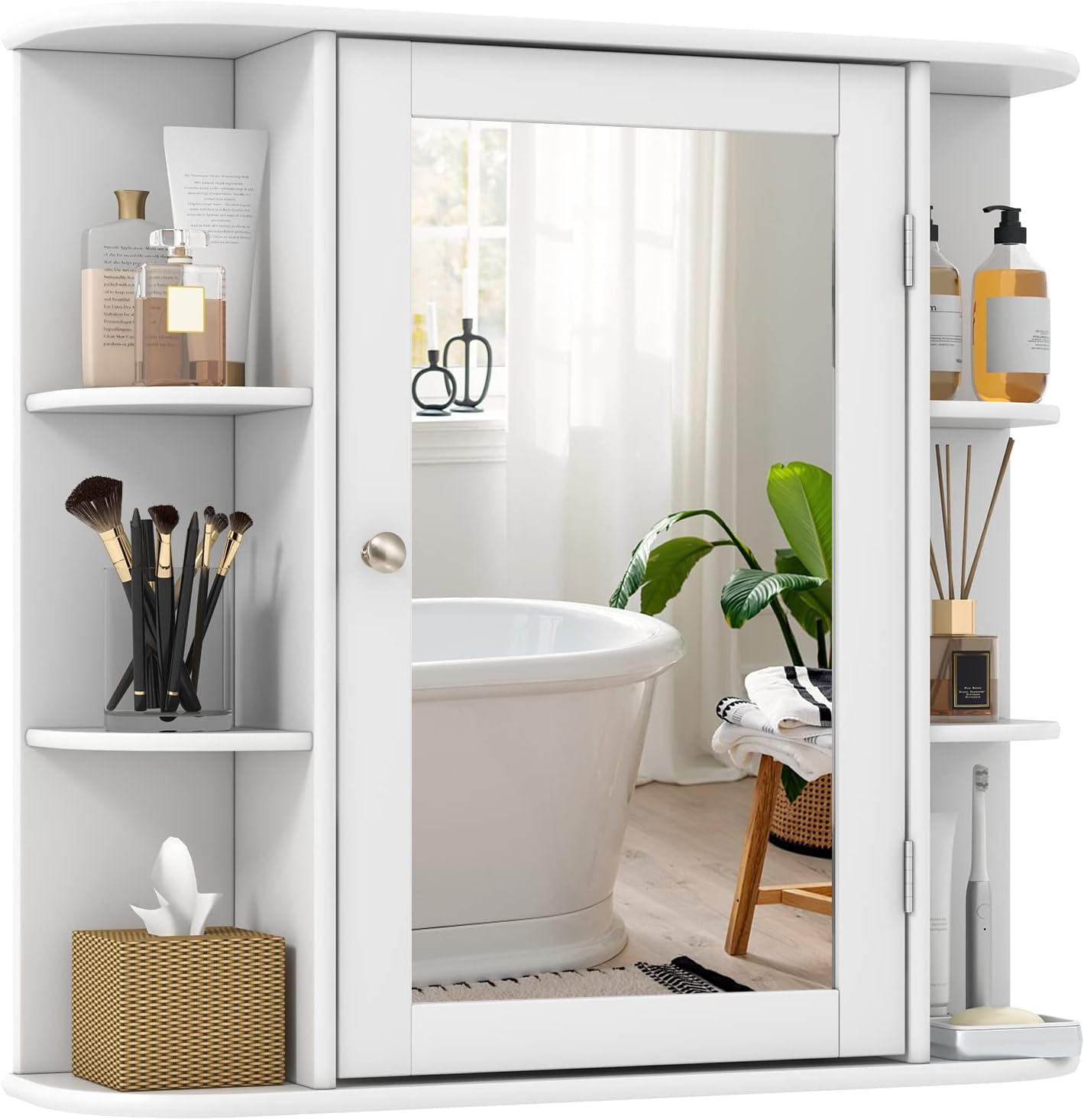 Amazon.com: Merax 36 Inch Bathroom Mirror Cabinet,Modern Mirror Cabinet ...