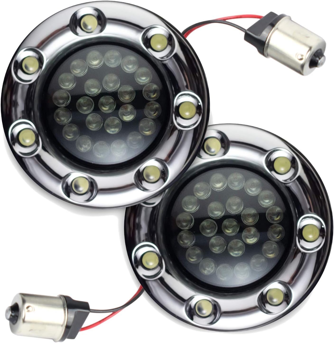 Amazon.com: Eagle Lights 2 Inch Bullet Rear Infinity Beam LED Turn ...